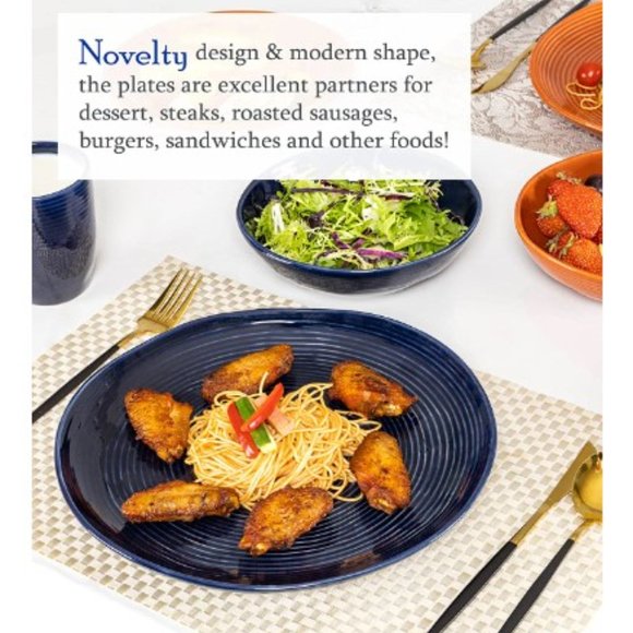 HENXFEN LEAD | Dining | 1 Ceramic Dinner Plates Large Porcelain ...